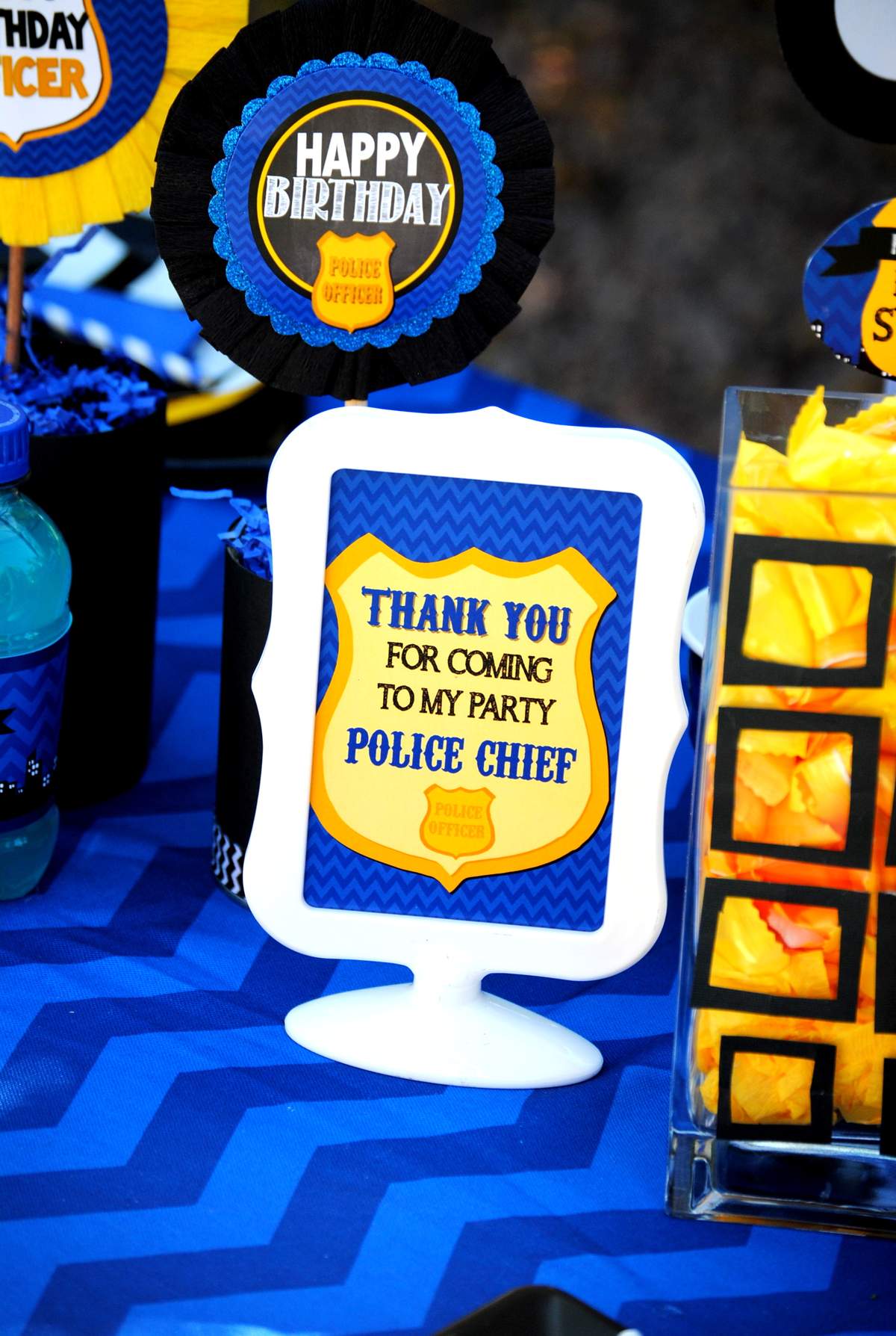 Cop Birthday Party Ideas | Photo 1 of 137 | Catch My Party