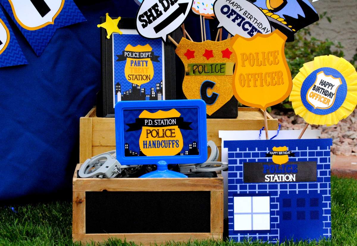 Cop Birthday Party Ideas | Photo 79 of 137 | Catch My Party