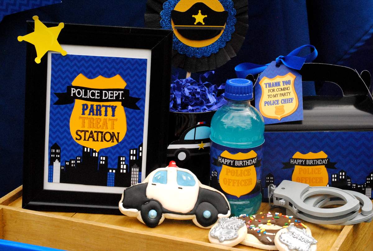 Cop Birthday Party Ideas | Photo 1 of 137 | Catch My Party