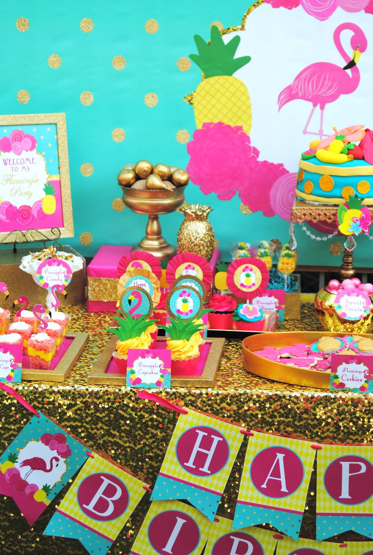 Flamingle Birthday Party Ideas | Photo 1 of 117 | Catch My Party