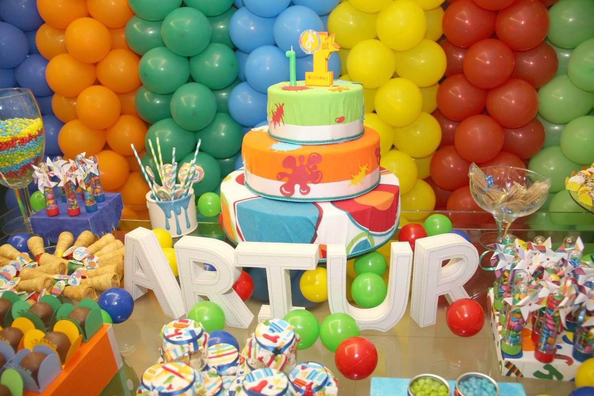 Color Party Birthday Party Ideas | Photo 1 of 13 | Catch My Party