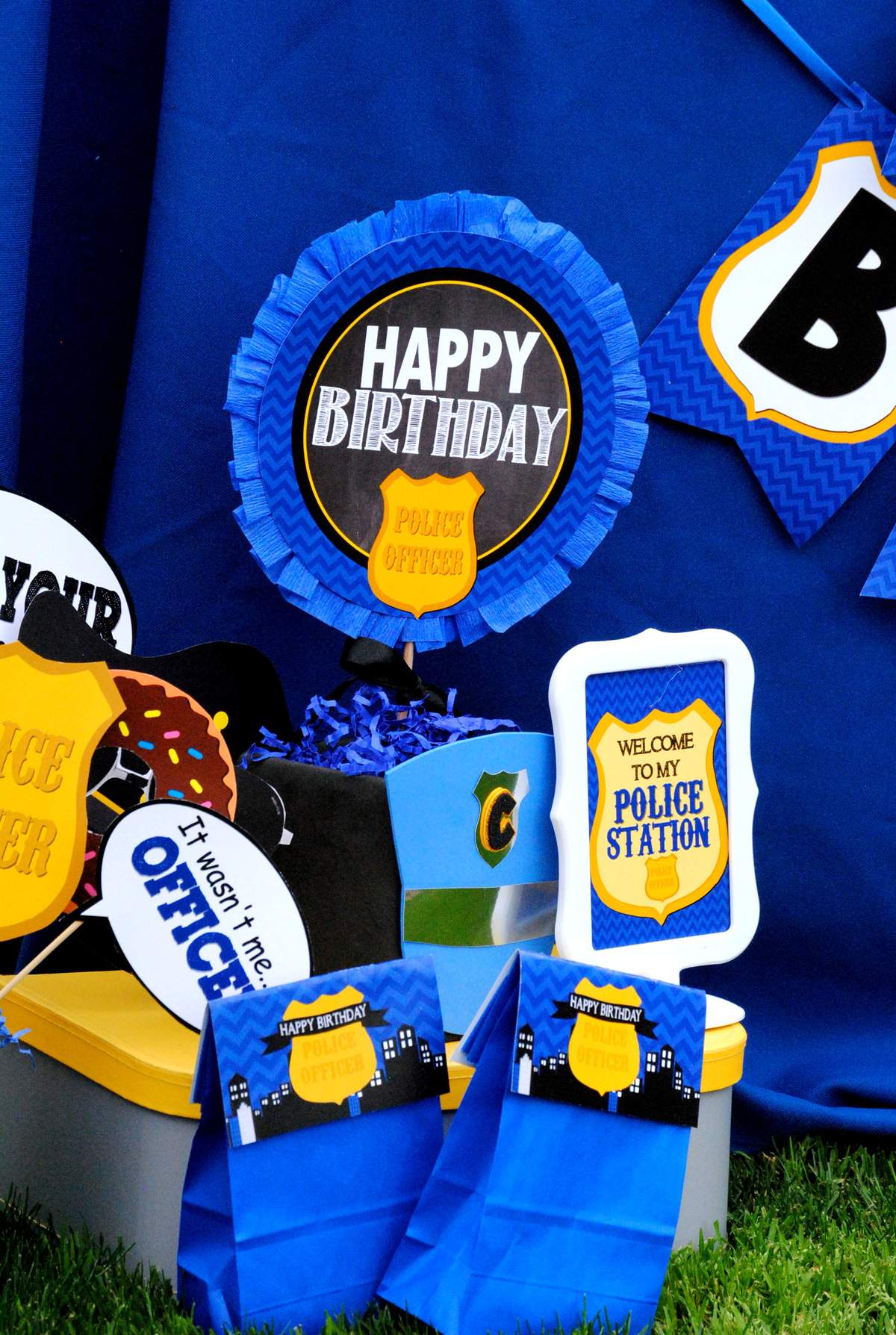 Cop Birthday Party Ideas | Photo 1 of 137 | Catch My Party