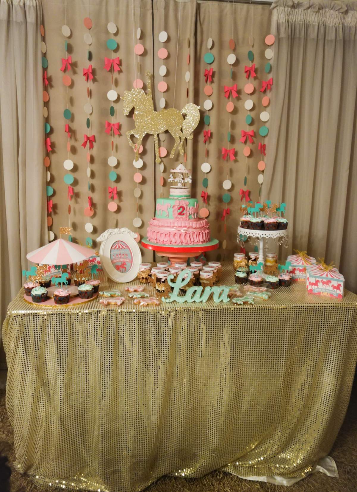 Carousel Birthday Party Ideas | Photo 1 of 13 | Catch My Party