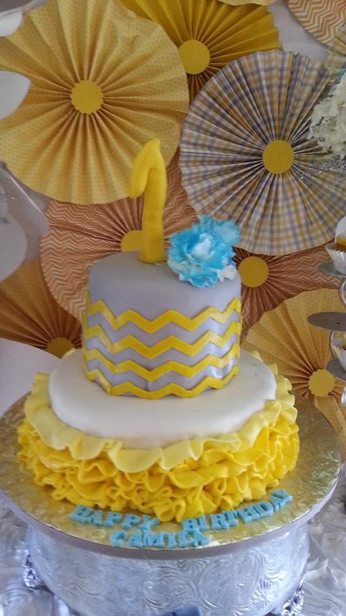 Chevron & Flowers Birthday Party Ideas | Photo 7 of 9 | Catch My Party