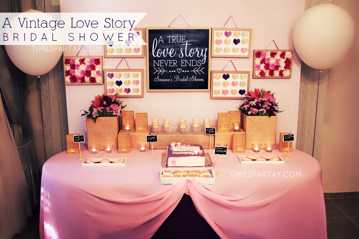 Love / Romance / Bridal/Wedding Shower "A Vintage Love Story Bridal ...