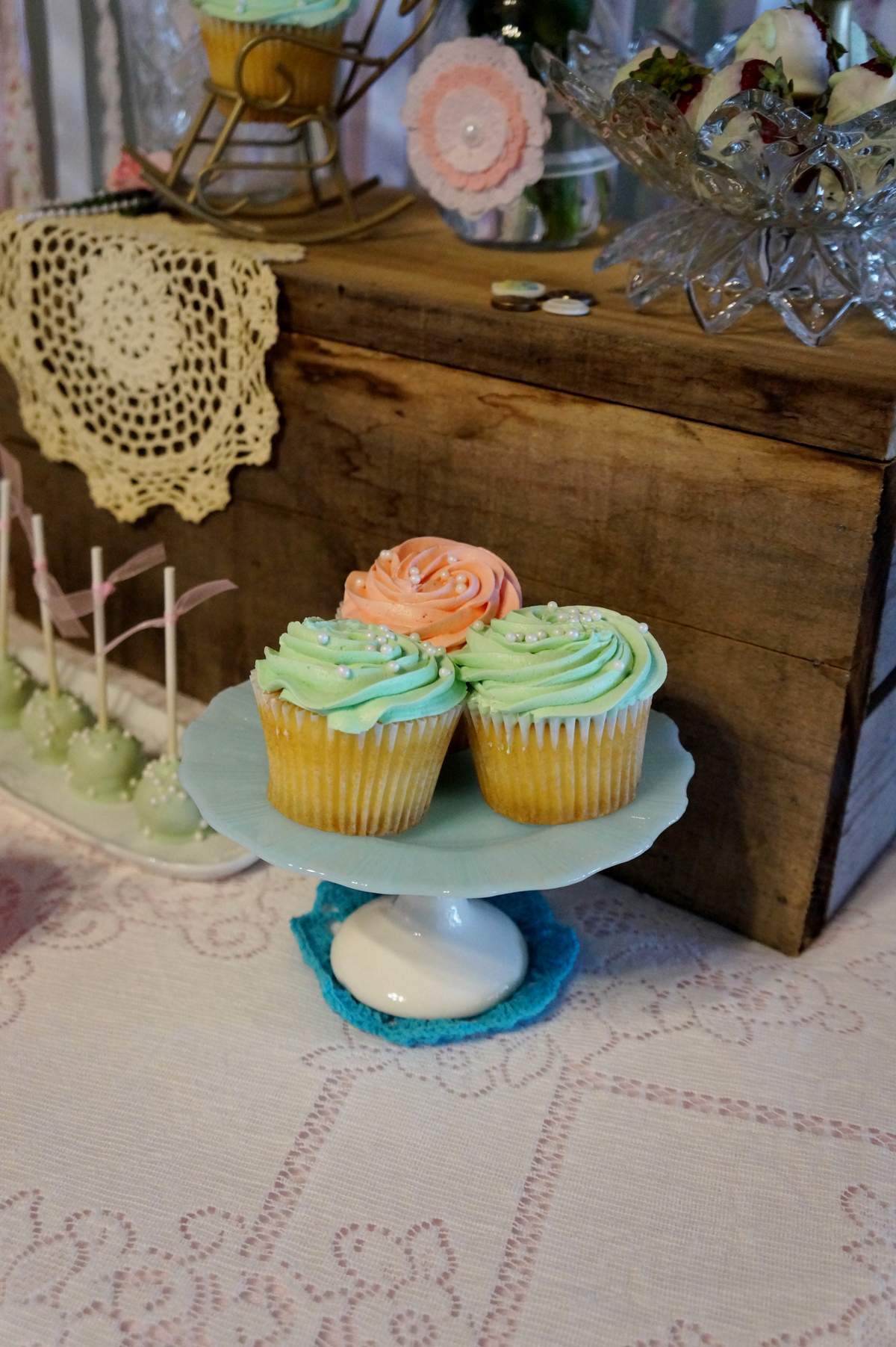 Vintage Shabby chic, pink, turquoise, mint green Birthday Party Ideas ...
