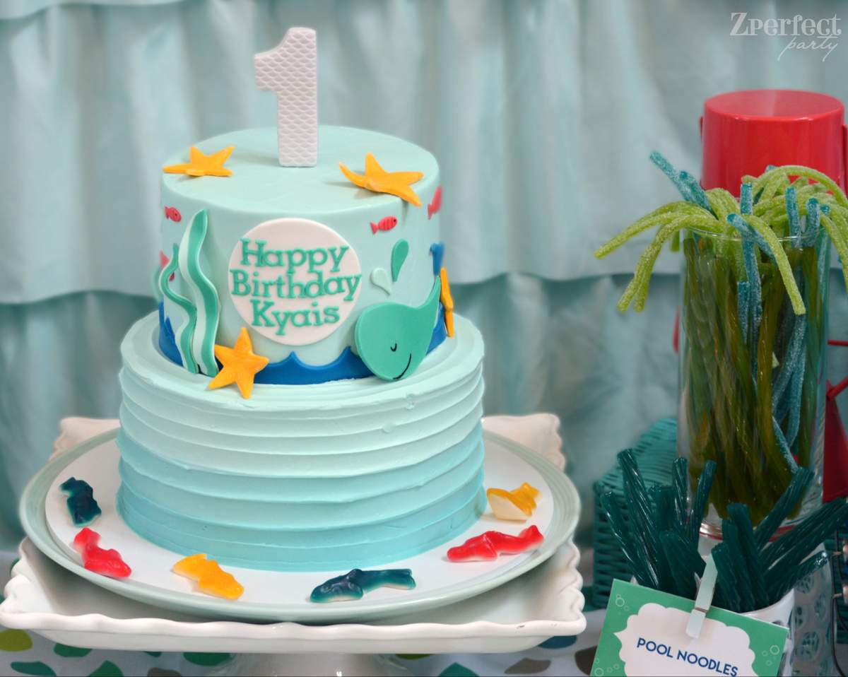 Whale Theme Under the Sea Birthday Party Ideas | Photo 13 of 16 | Catch ...