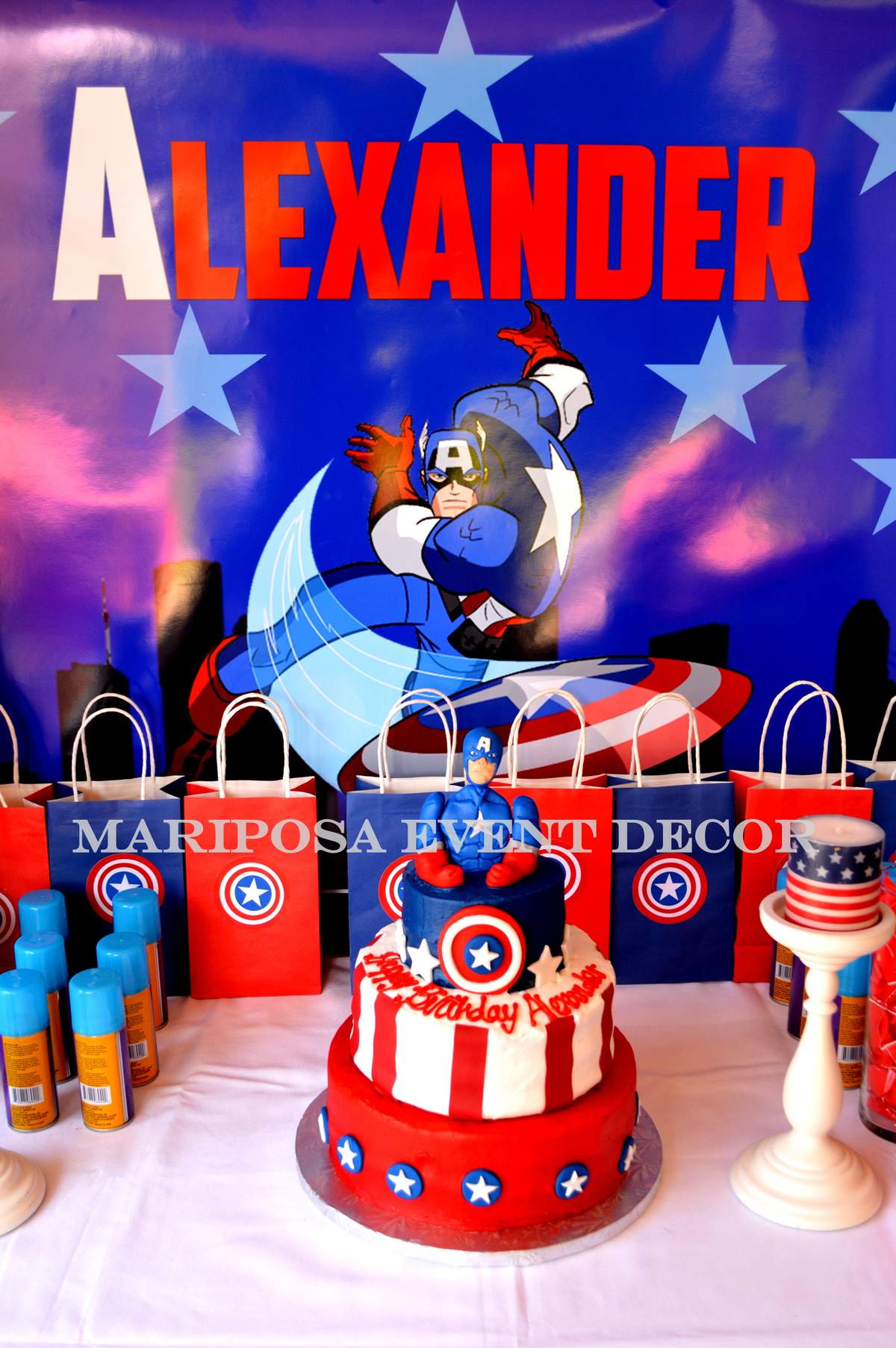 Captain America Birthday Party Ideas | Photo 1 of 21 | Catch My Party