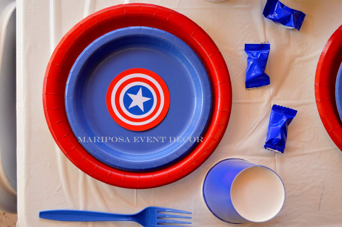 Captain America Birthday Party Ideas | Photo 19 of 21 | Catch My Party