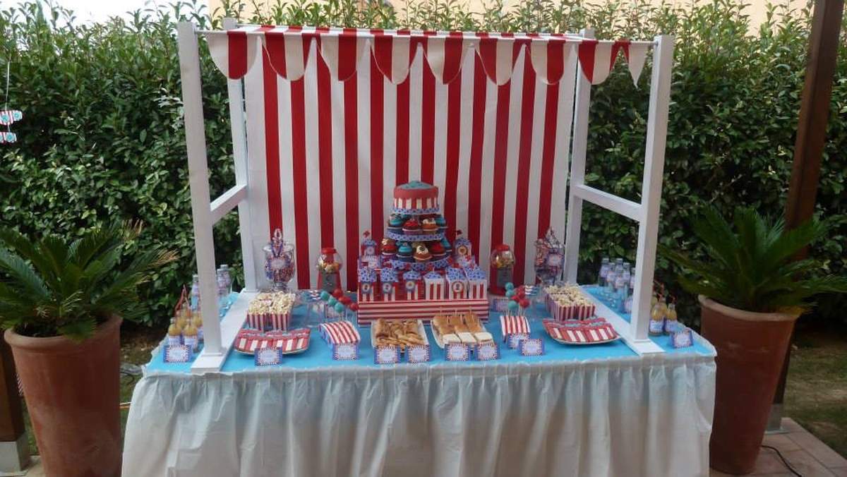 Circus theme Birthday Party Ideas | Photo 4 of 23 | Catch My Party