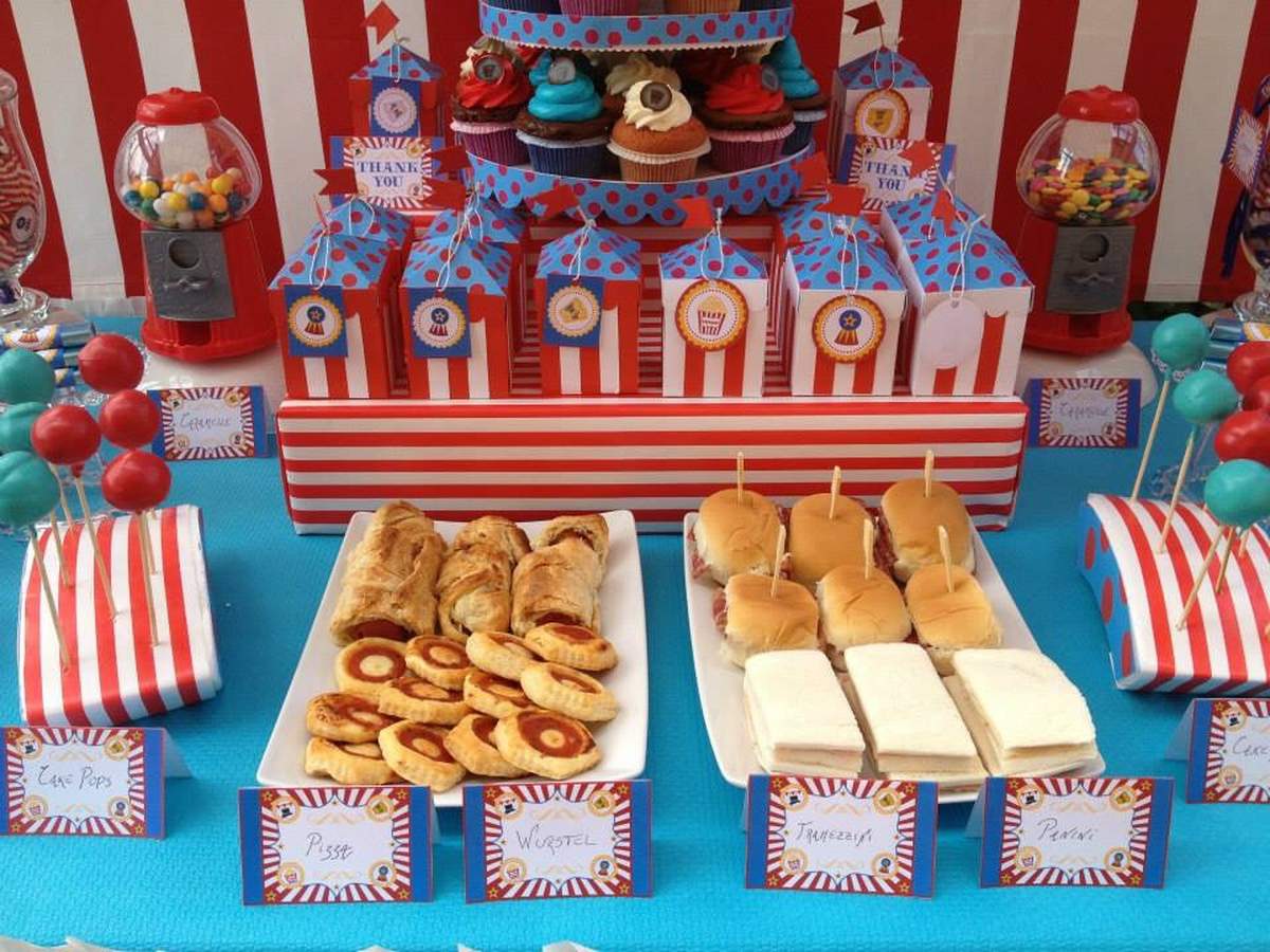 Circus theme Birthday Party Ideas | Photo 4 of 23 | Catch My Party