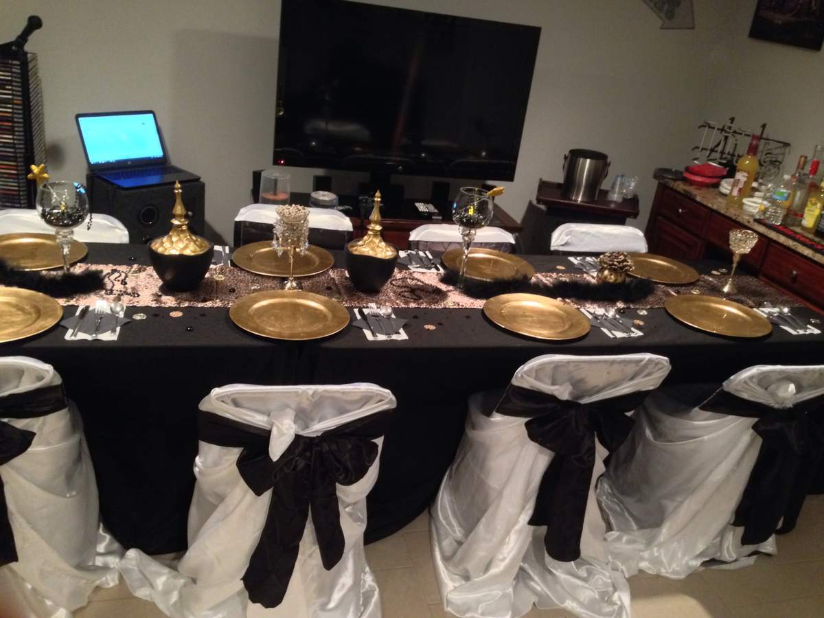 All Black Everything Dinner Party Party Ideas | Photo 3 of 15 | Catch ...