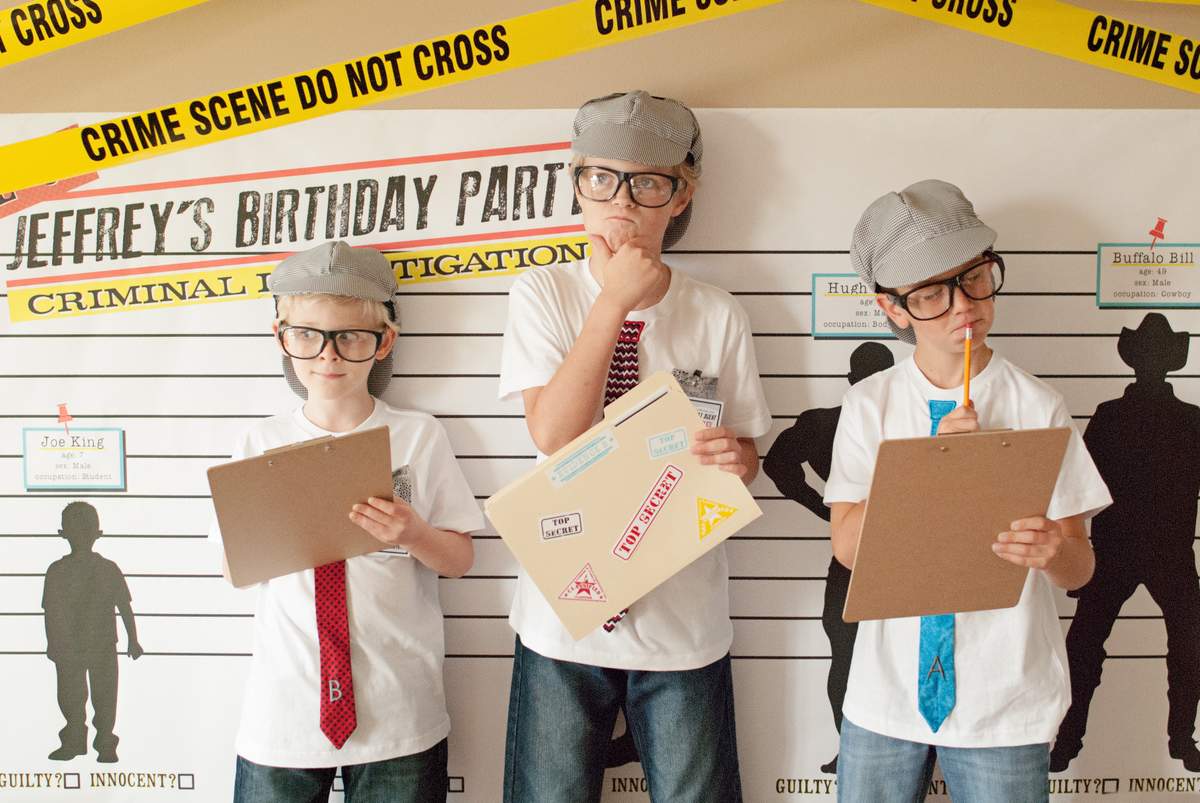 Detective Birthday Party Ideas | Photo 1 of 156 | Catch My Party