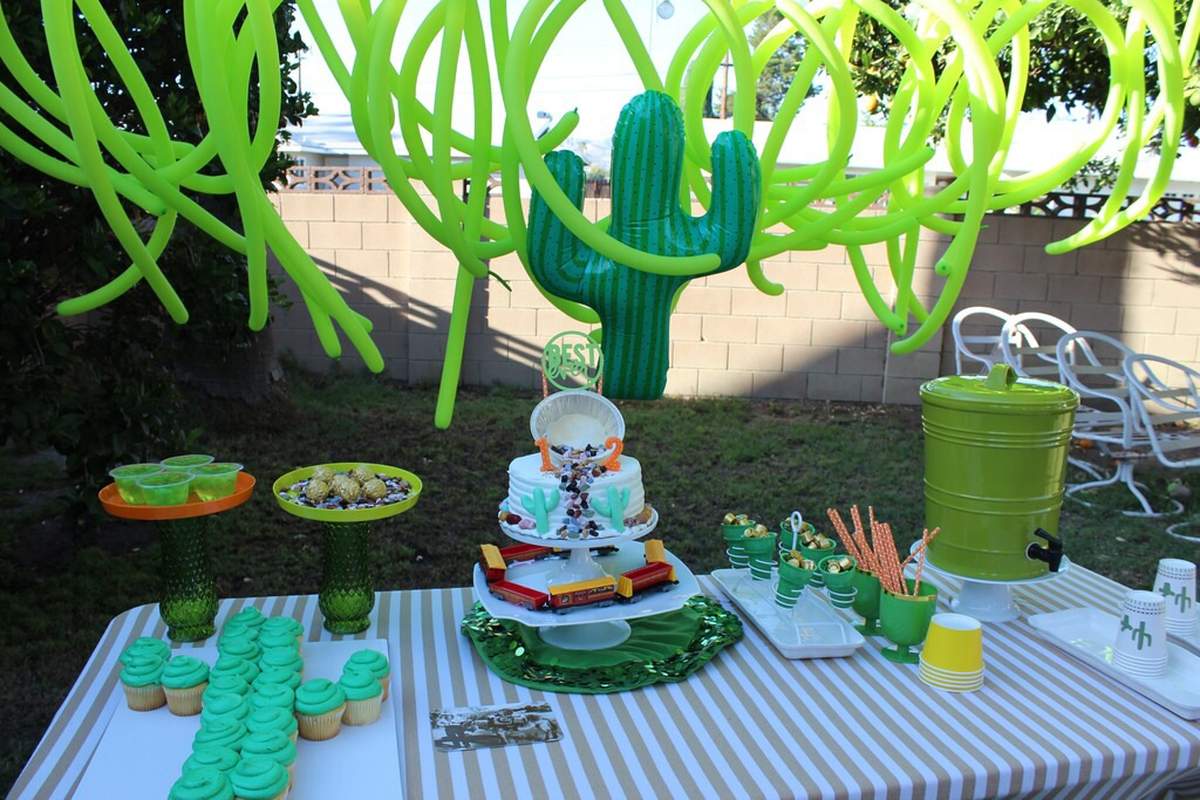 Gold mining cactus Birthday Party Ideas | Photo 21 of 71 | Catch My Party