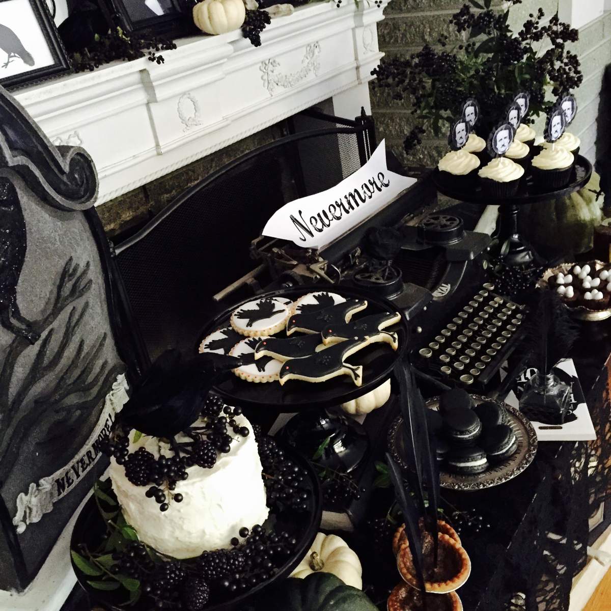 Edgar Allan Poe Halloween Party Ideas | Photo 1 of 25 | Catch My Party