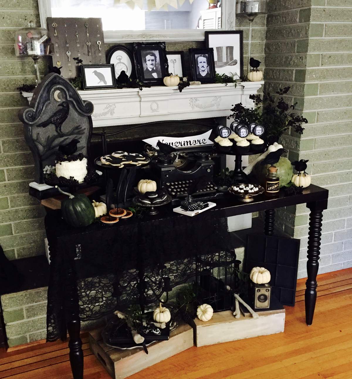 Edgar Allan Poe Halloween Party Ideas | Photo 9 of 25 | Catch My Party