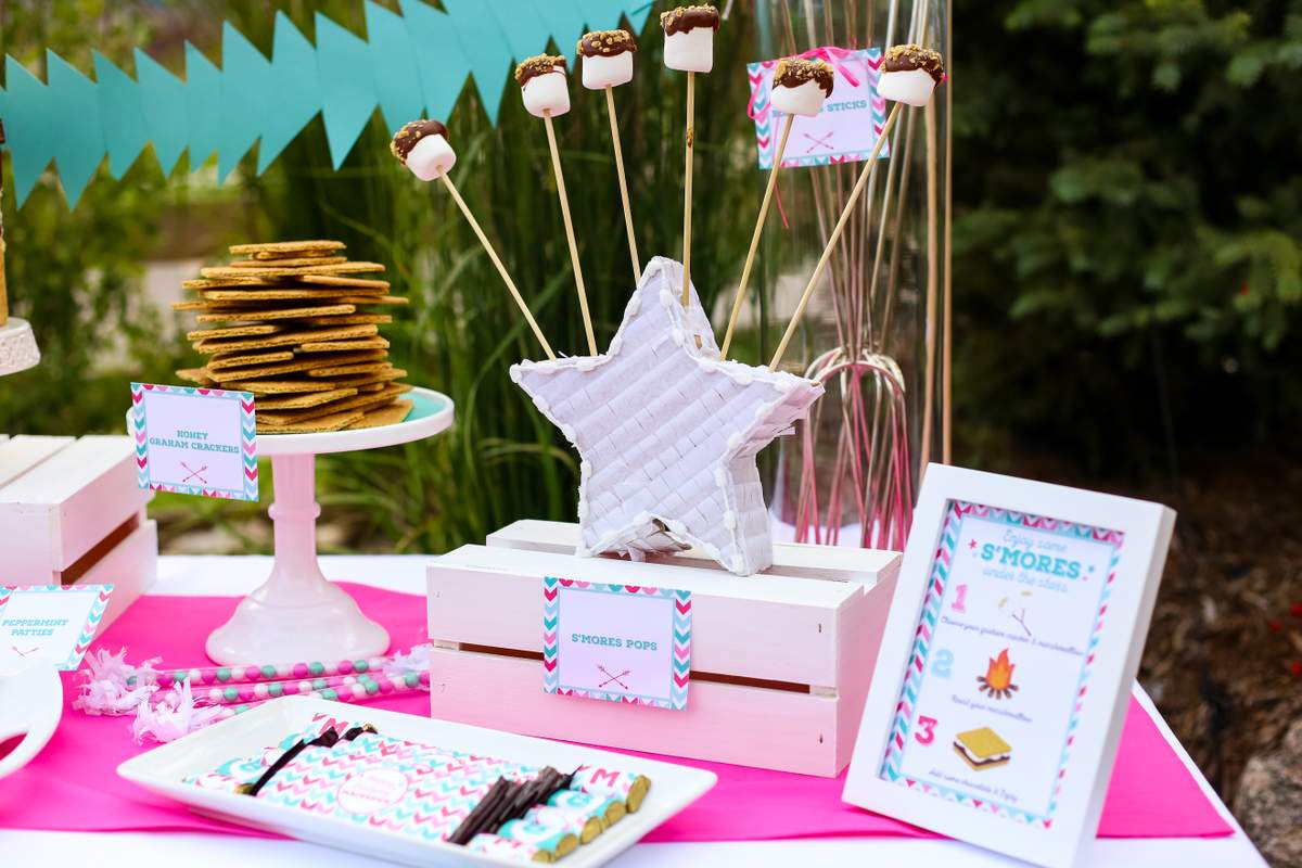 S'mores Under the Stars Birthday Party Ideas | Photo 26 of 48 | Catch ...