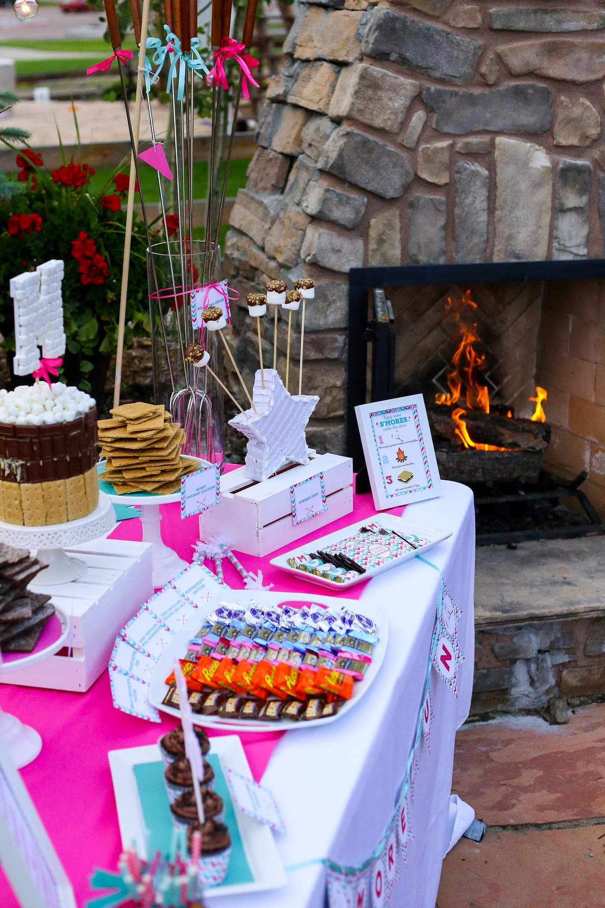 S'mores Under the Stars Birthday Party Ideas | Photo 26 of 48 | Catch ...