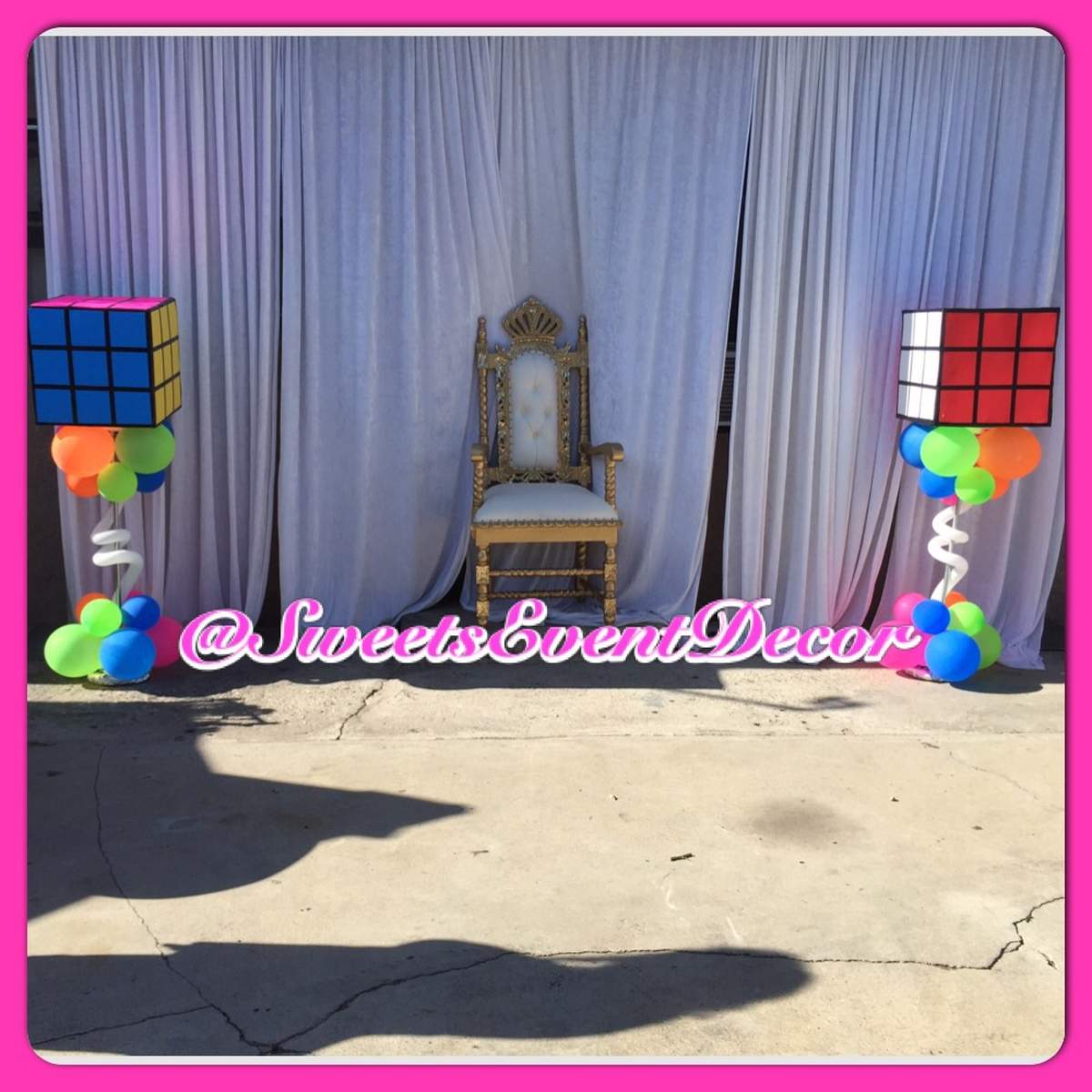 80's Theme - Rubix Cube Quinceañera Party Ideas | Photo 8 of 11 | Catch ...