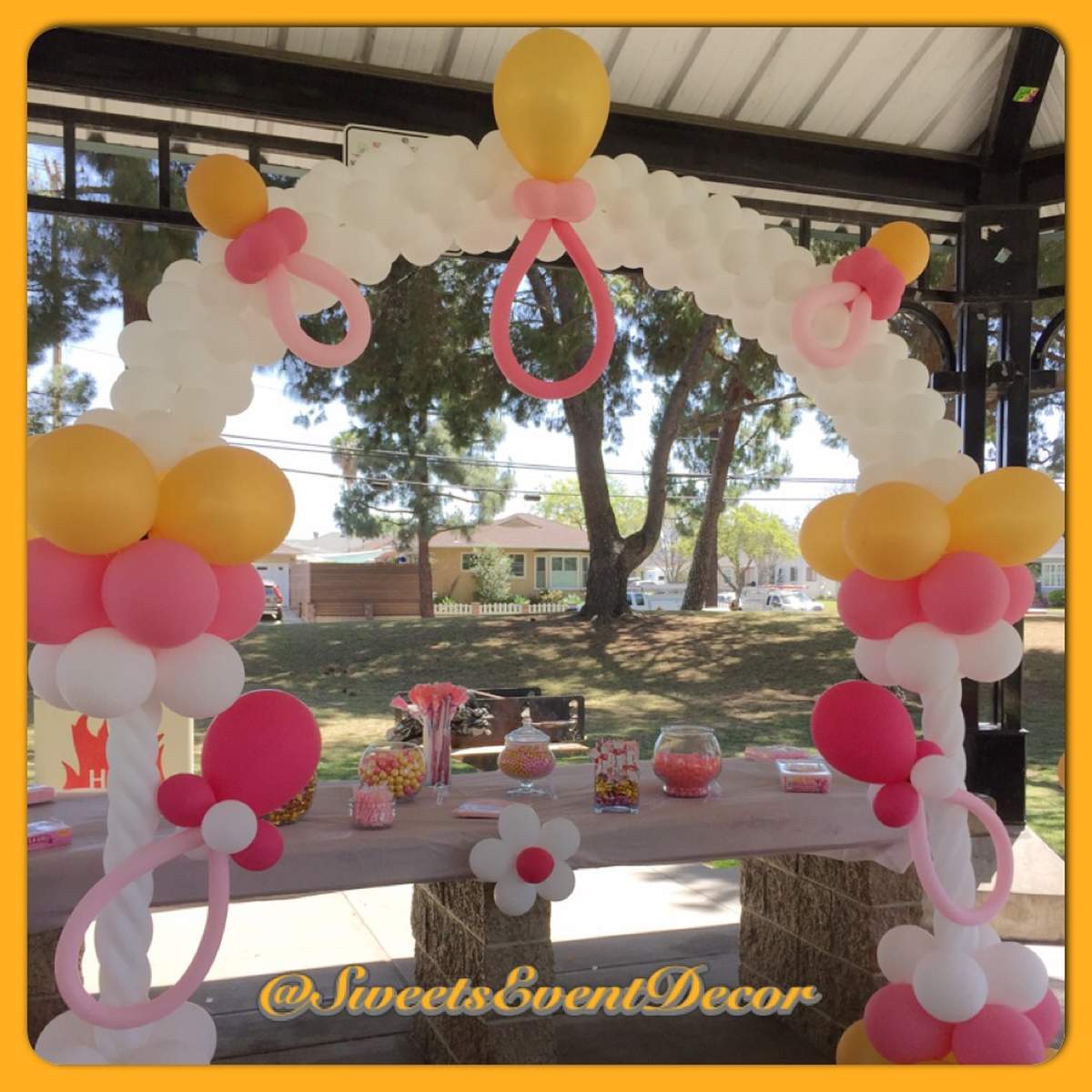 Pink & Gold Baby Rattles Baby Shower Party Ideas | Photo 1 of 5 | Catch ...