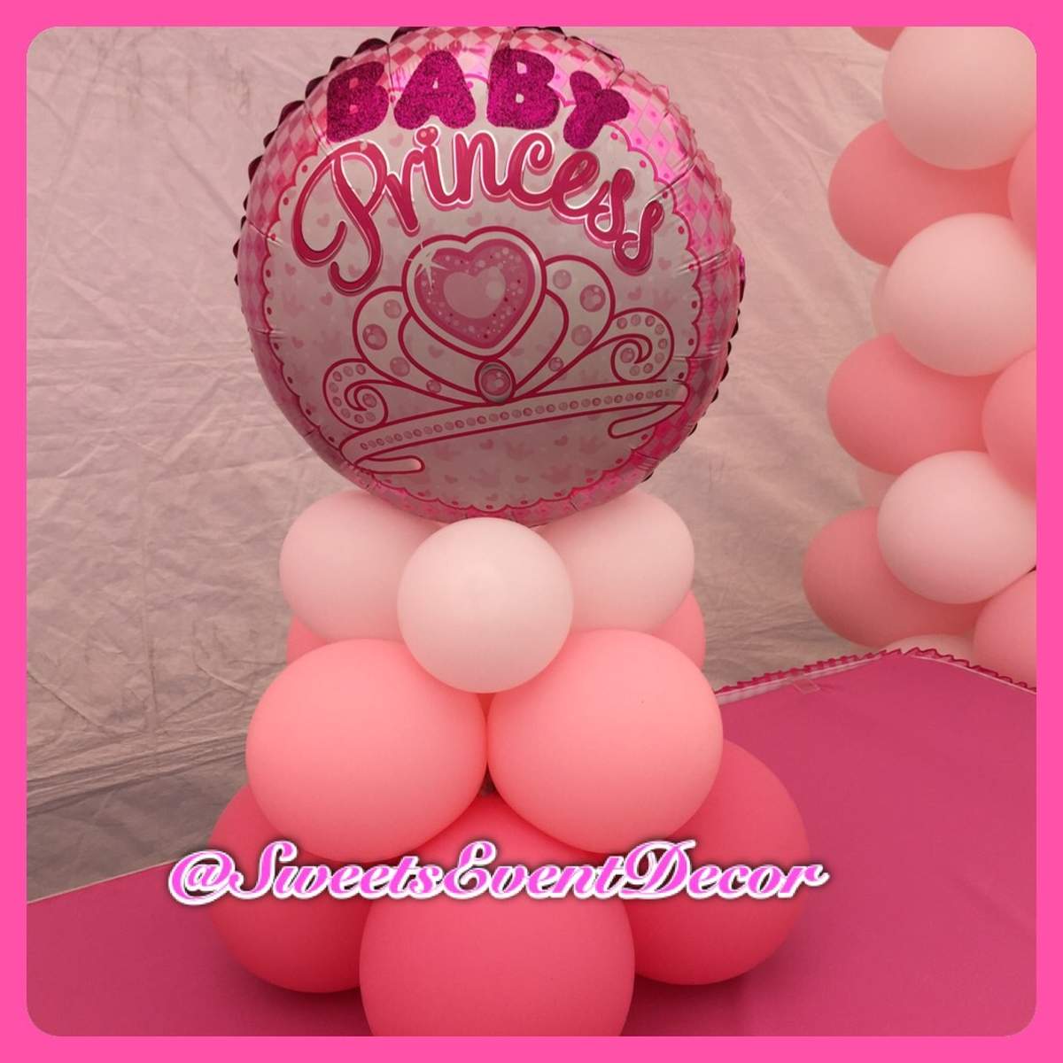 Pink baby Princess Baby Shower Party Ideas | Photo 5 of 17 | Catch My Party