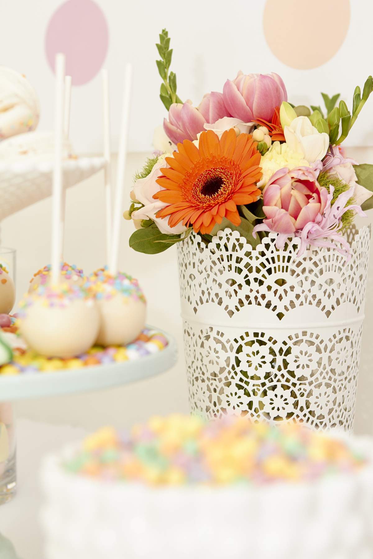 Hootabelle & Pastel Polka Dots Birthday Party Ideas | Photo 5 of 22 ...