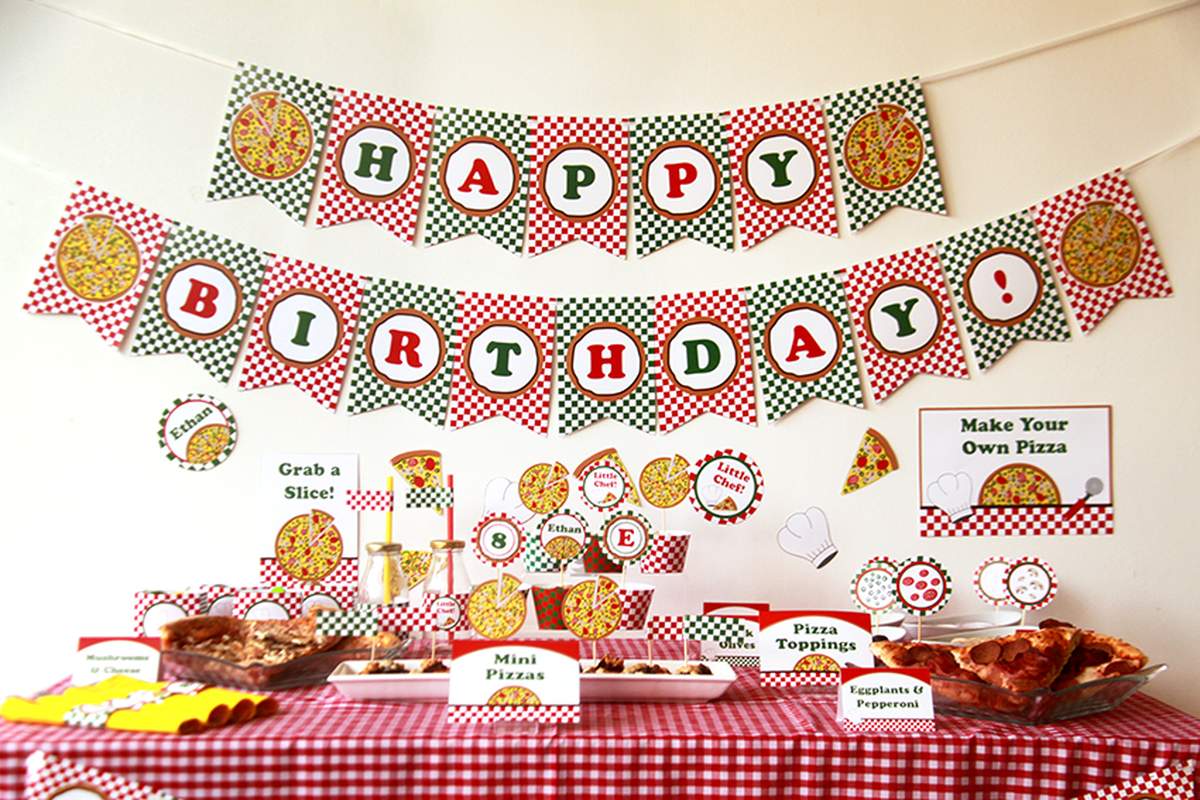 Pizza Birthday Party Ideas | Photo 6 of 64 | Catch My Party