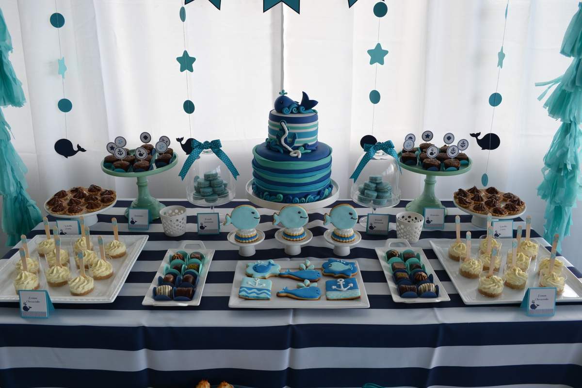 Whales Baby Shower Party Ideas | Photo 2 of 27 | Catch My Party