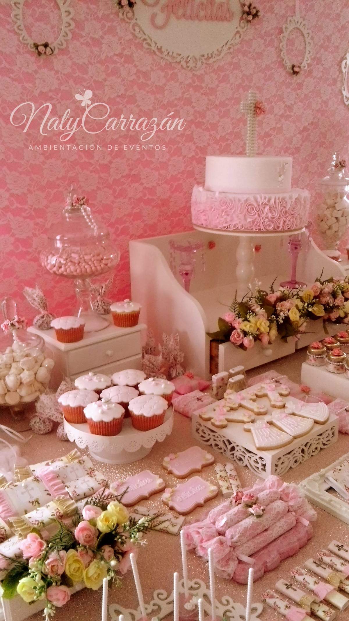 Baptism girl Baptism Party Ideas | Photo 30 of 30 | Catch My Party