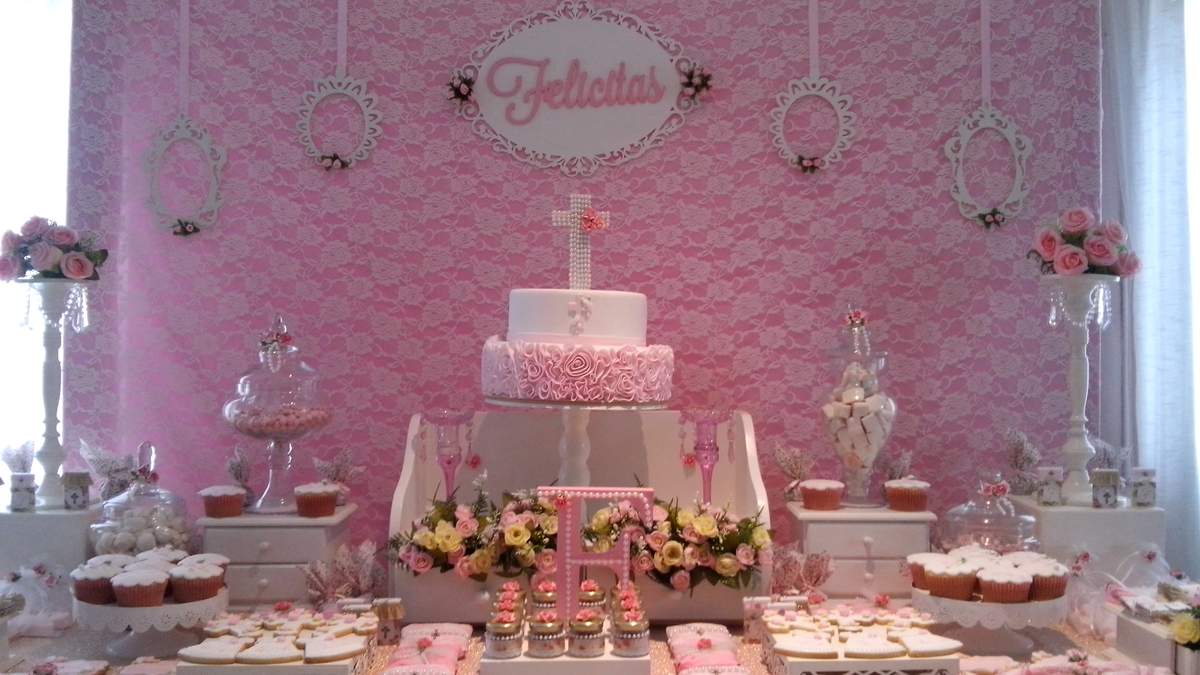 Baptism girl Baptism Party Ideas | Photo 30 of 30 | Catch My Party