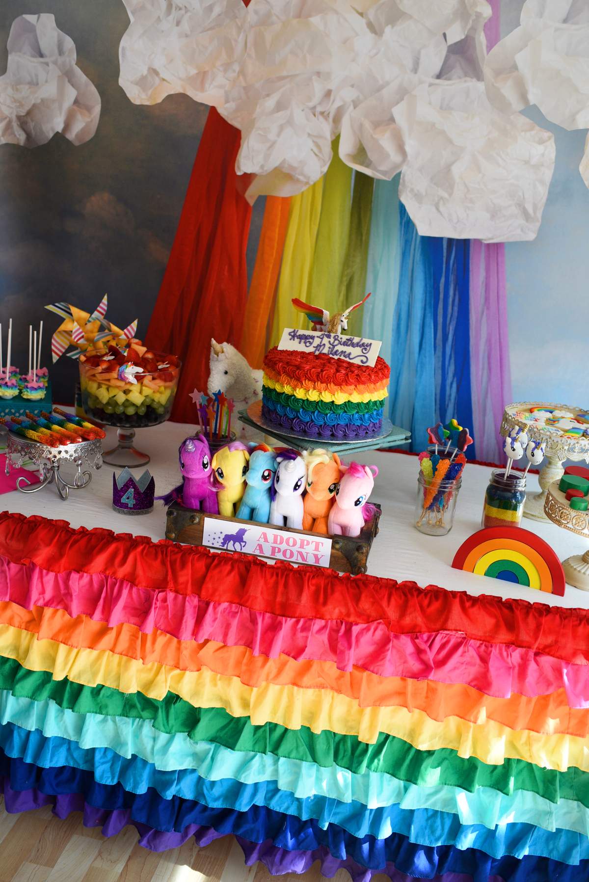 Rainbows and Unicorns Birthday Party Ideas | Photo 2 of 31 | Catch My Party