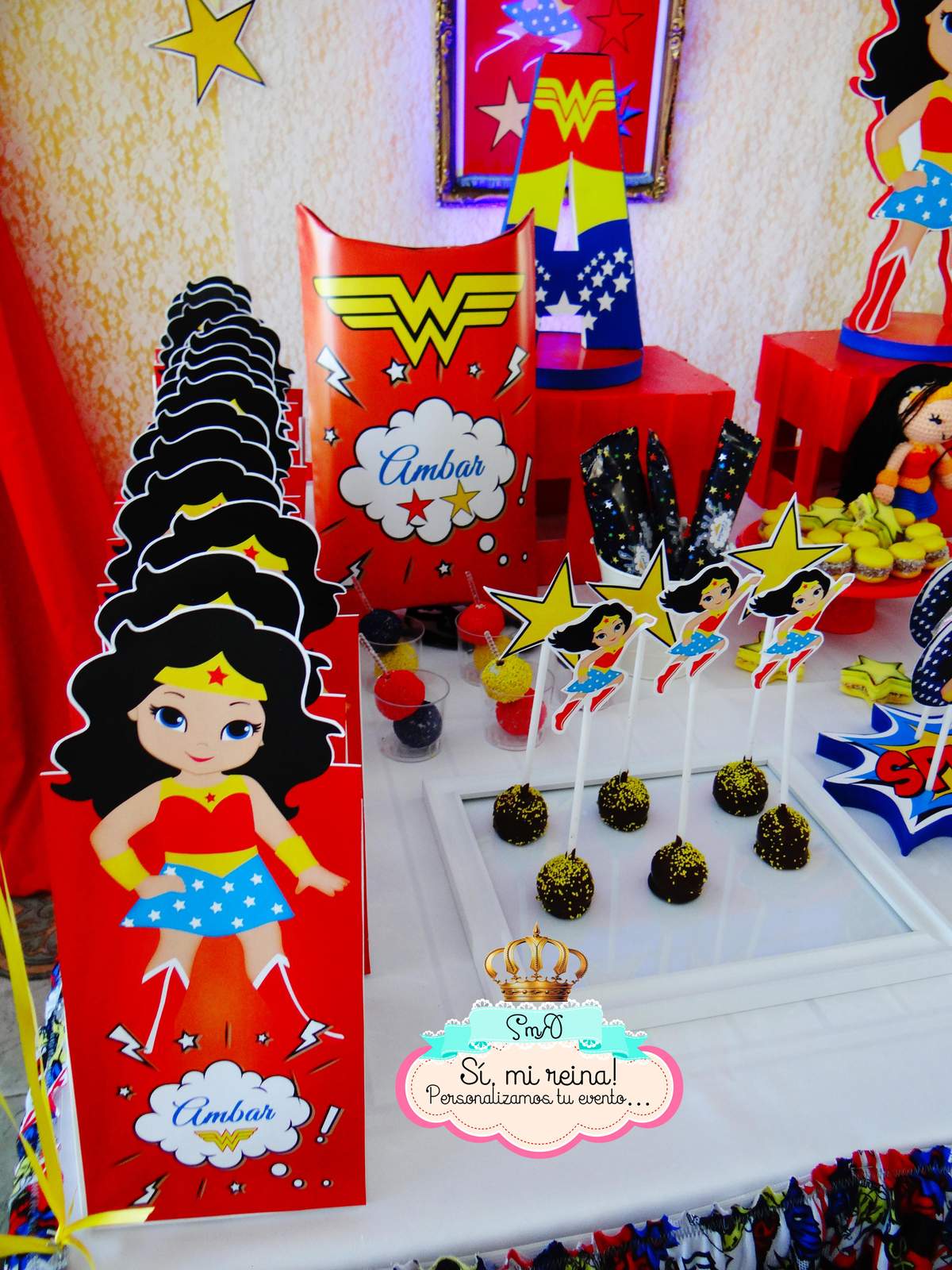 Frozen Fever & Wonder Woman Birthday Party Ideas | Photo 35 of 42 ...