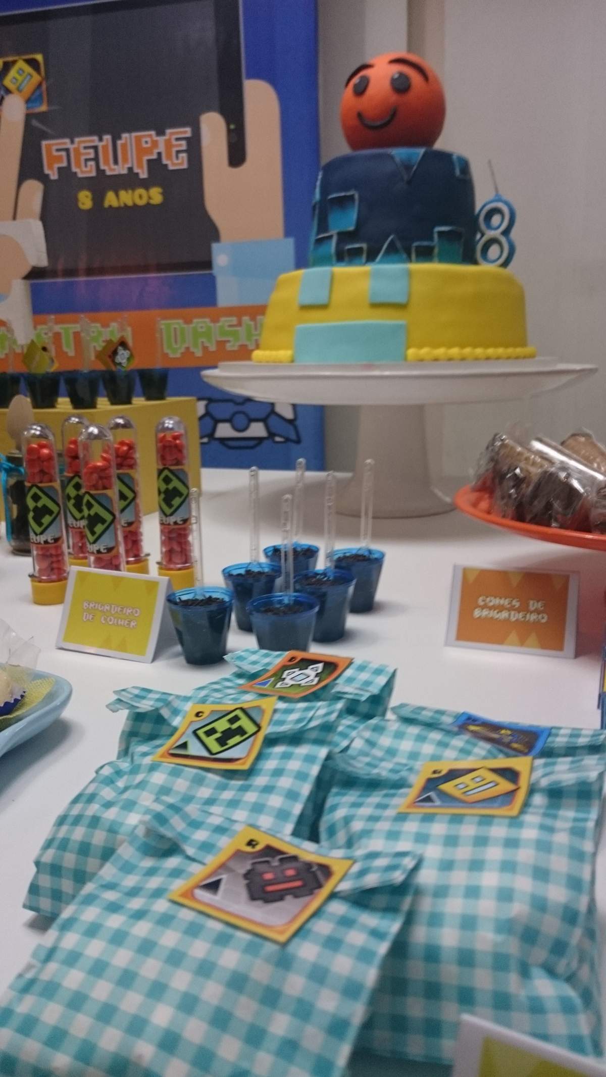 Geometry Dash Birthday Party Ideas | Photo 1 of 12 | Catch My Party