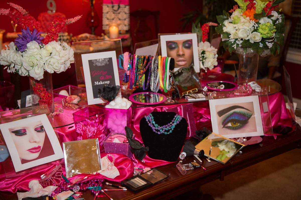 Glam Beauty Bar and Dinner Party Dinner Party Party Ideas | Photo 8 of ...