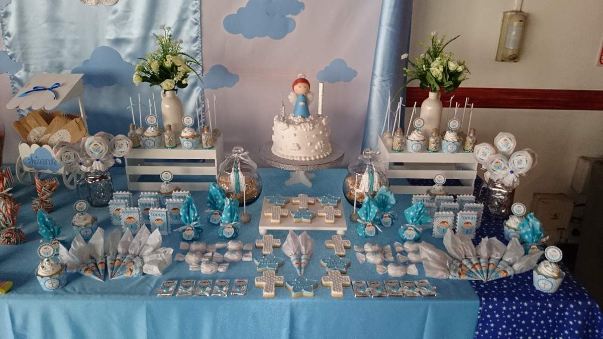 Baby Tv & Baptism Baptism Party Ideas | Photo 4 of 4 | Catch My Party
