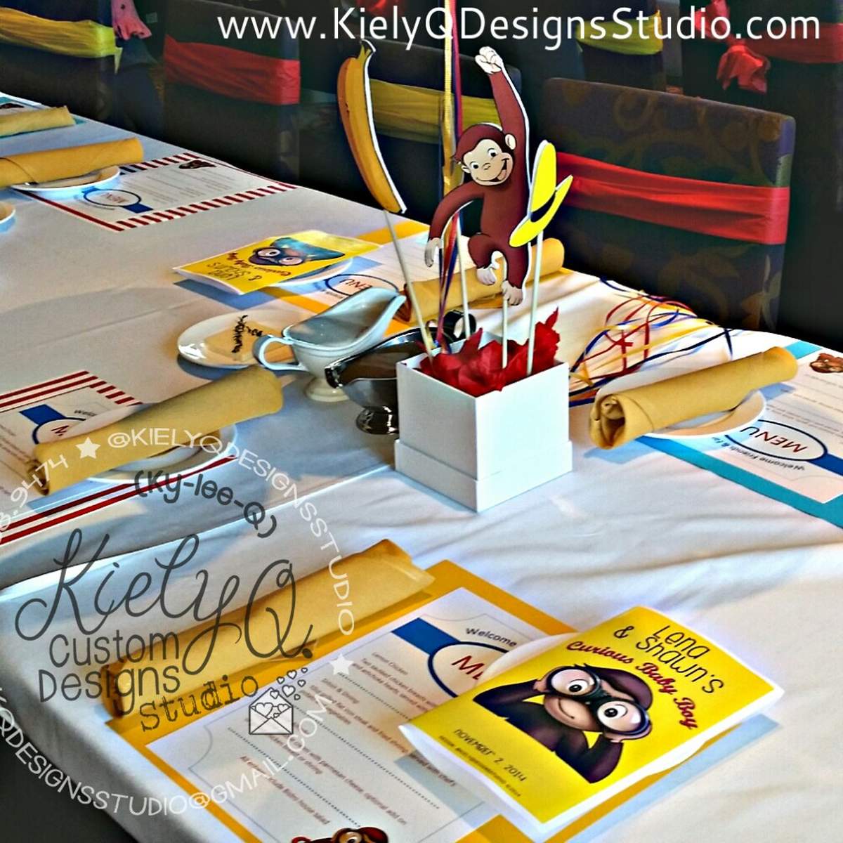 Curious George Baby Shower Party Ideas | Photo 13 of 16 | Catch My Party