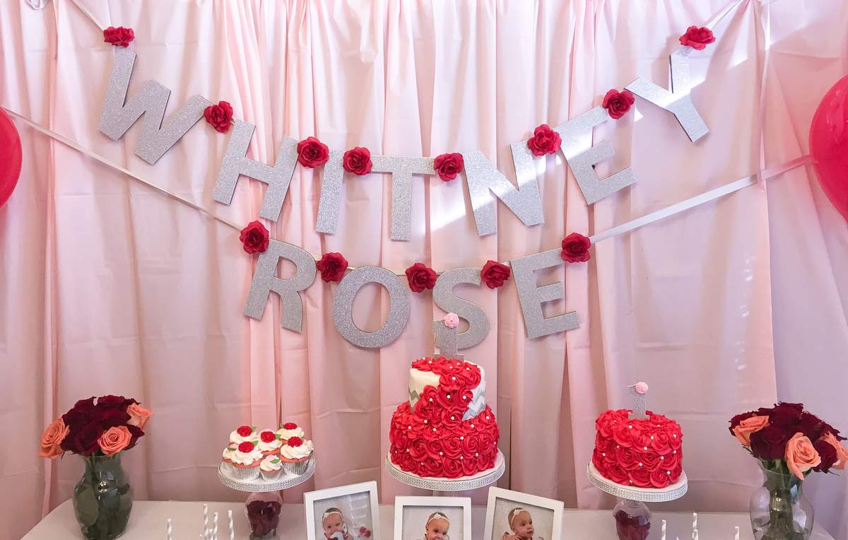 Roses Birthday Party Ideas | Photo 16 of 16 | Catch My Party