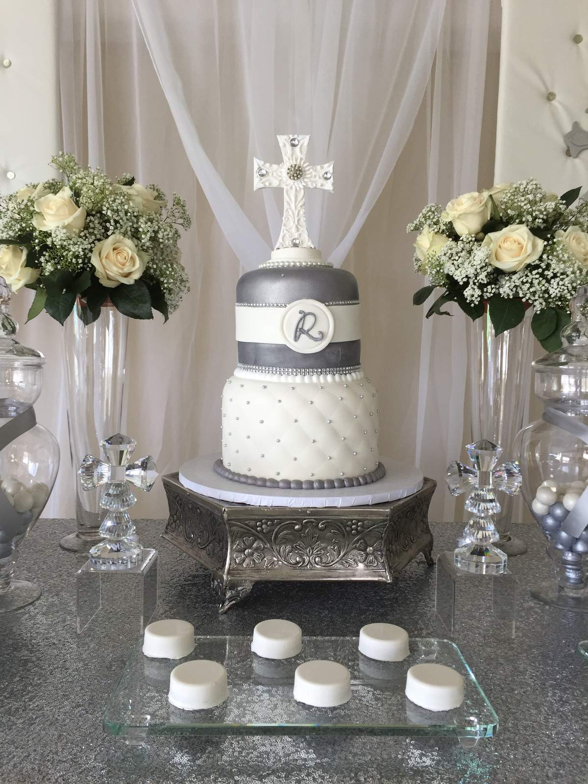 Glamorous baptism Baptism Party Ideas | Photo 2 of 5 | Catch My Party