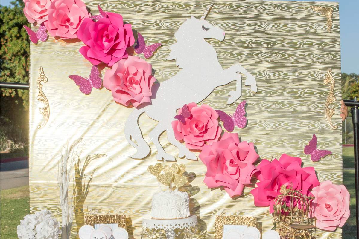 Unicorns / Birthday "Unicorn Love First Birthday " | Catch My Party