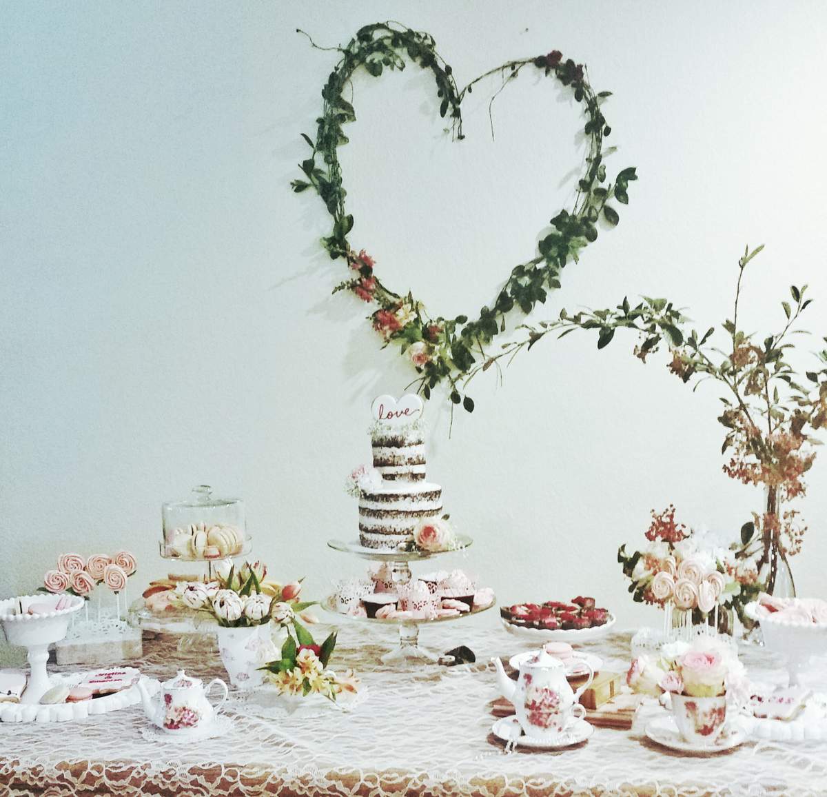 Hearts and Cookies Rustic Afternoon Tea Bridal/Wedding Shower Party ...