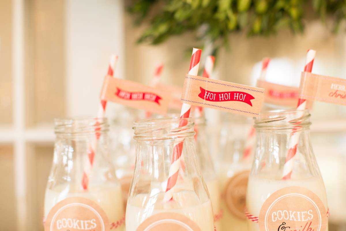 Vintage Santa Milk and Cookies Christmas/Holiday Party Ideas | Photo 3 ...