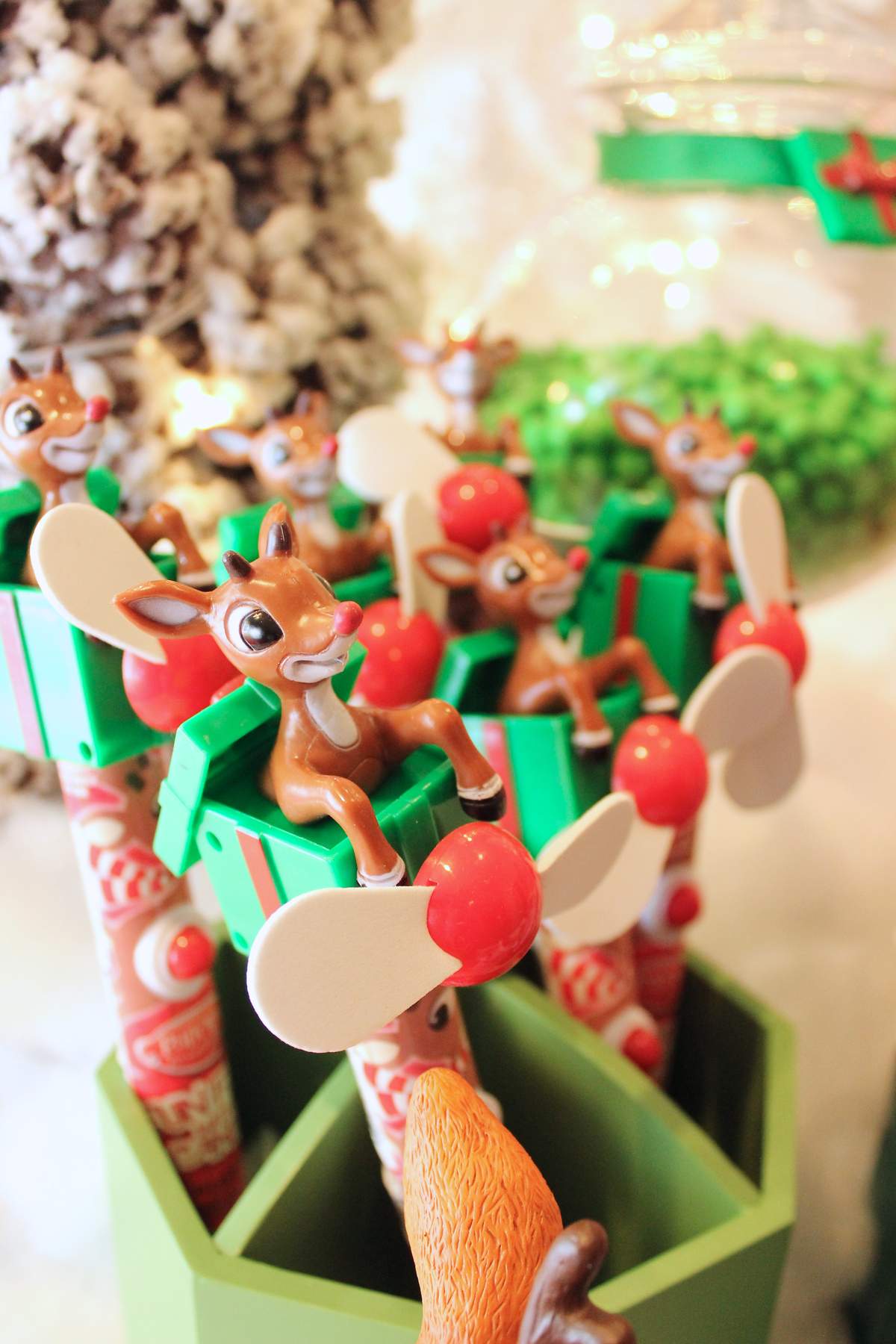Rudolph The Red Nose Reindeer Birthday Party Ideas | Photo 1 of 38 ...