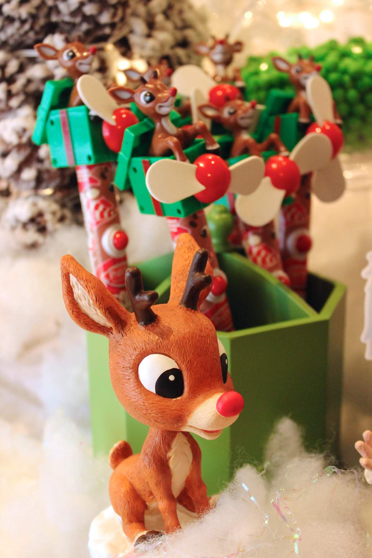 Rudolph The Red Nose Reindeer Birthday Party Ideas | Photo 1 of 38 ...
