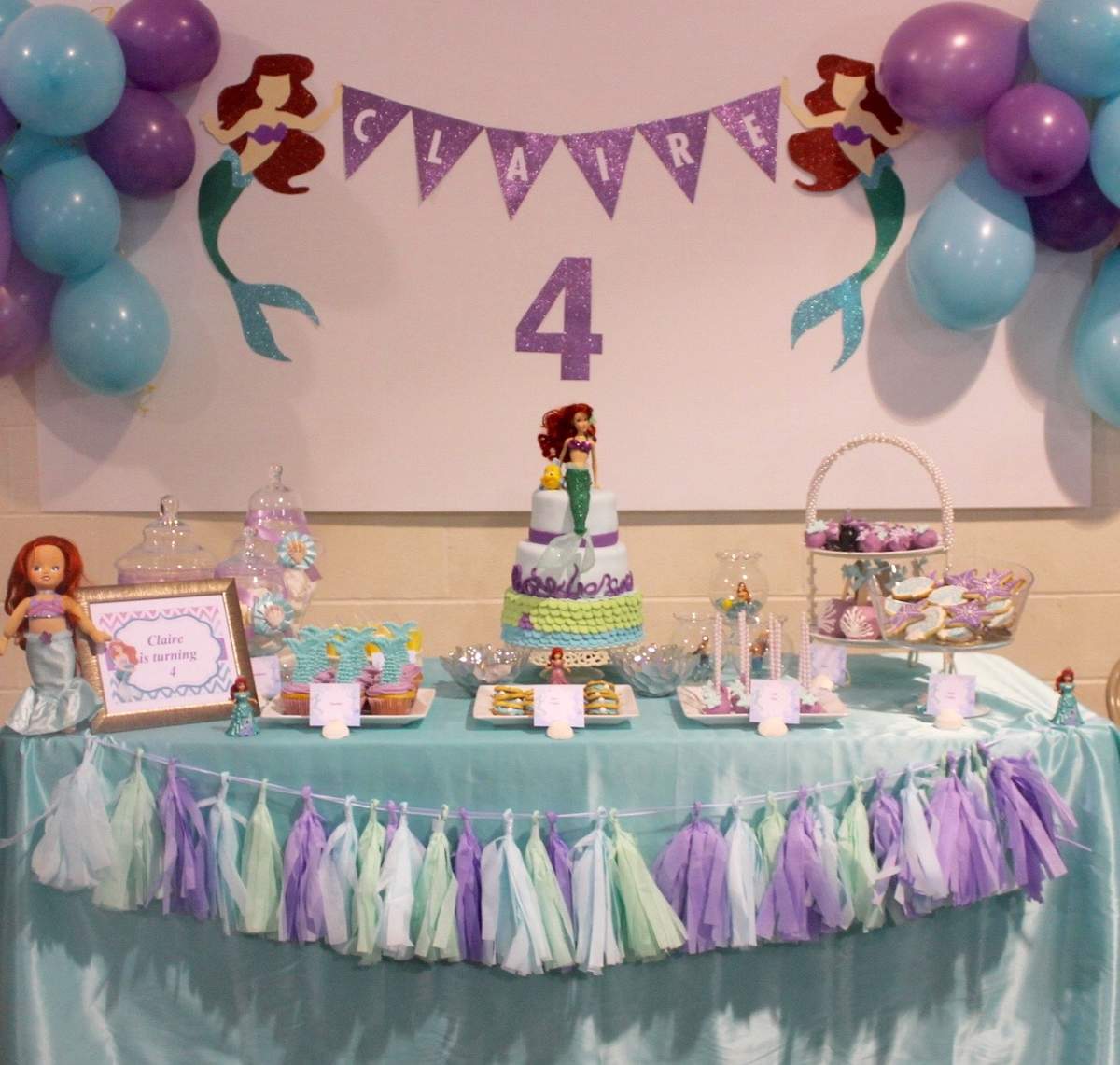 Ariel mermaid Birthday Party Ideas | Photo 1 of 13 | Catch My Party