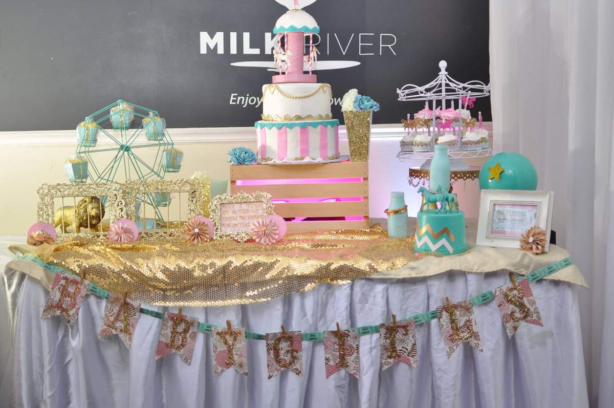 Vintage carnival / circus glam Baby Shower Party Ideas | Photo 7 of 31 ...