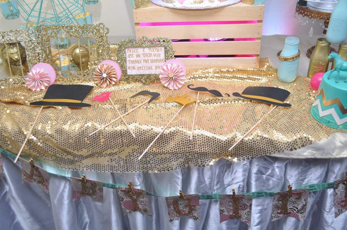 Vintage carnival / circus glam Baby Shower Party Ideas | Photo 8 of 31 ...