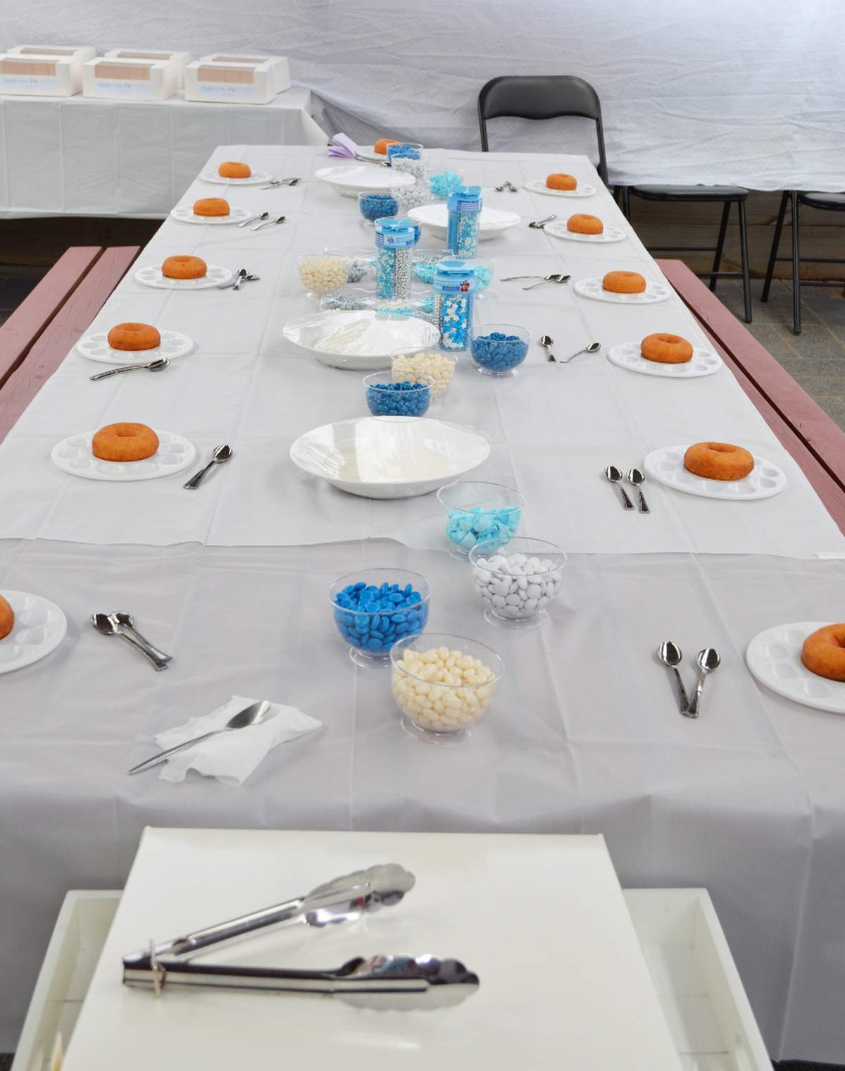 blue, silver and teal Birthday Party Ideas | Photo 7 of 24 | Catch My Party