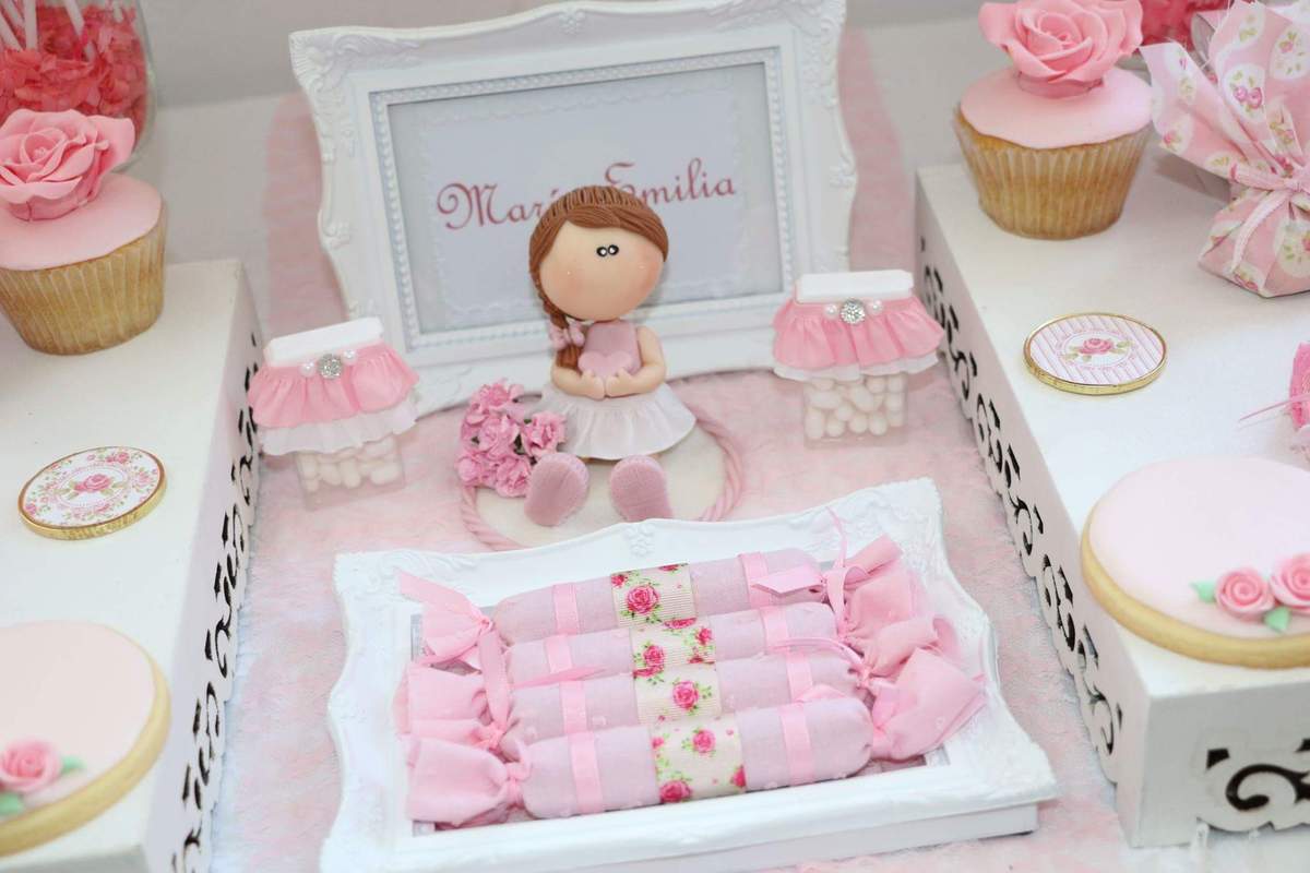 Pink Baptism Party Ideas | Photo 2 of 15 | Catch My Party