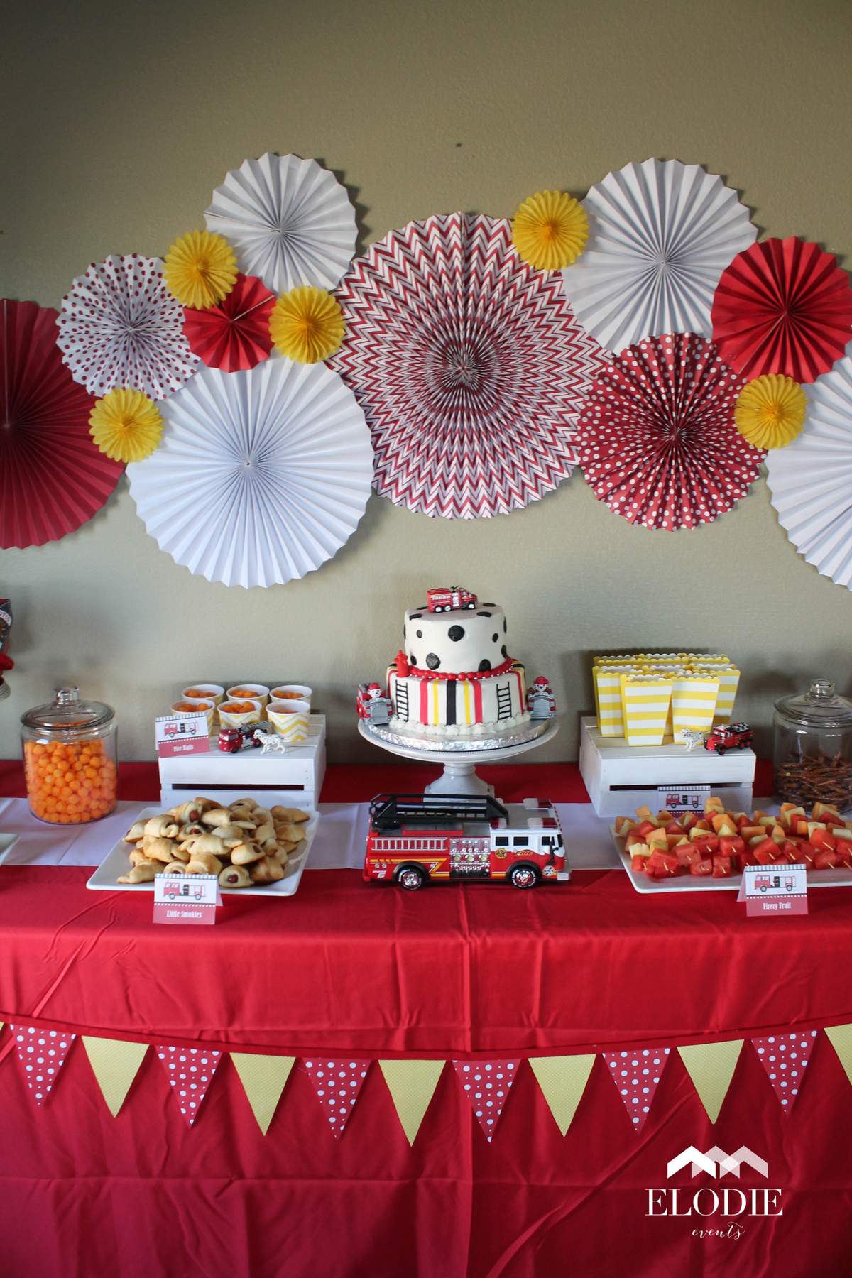 Fire Truck / Firefighter Birthday Party Ideas | Photo 2 of 22 | Catch ...