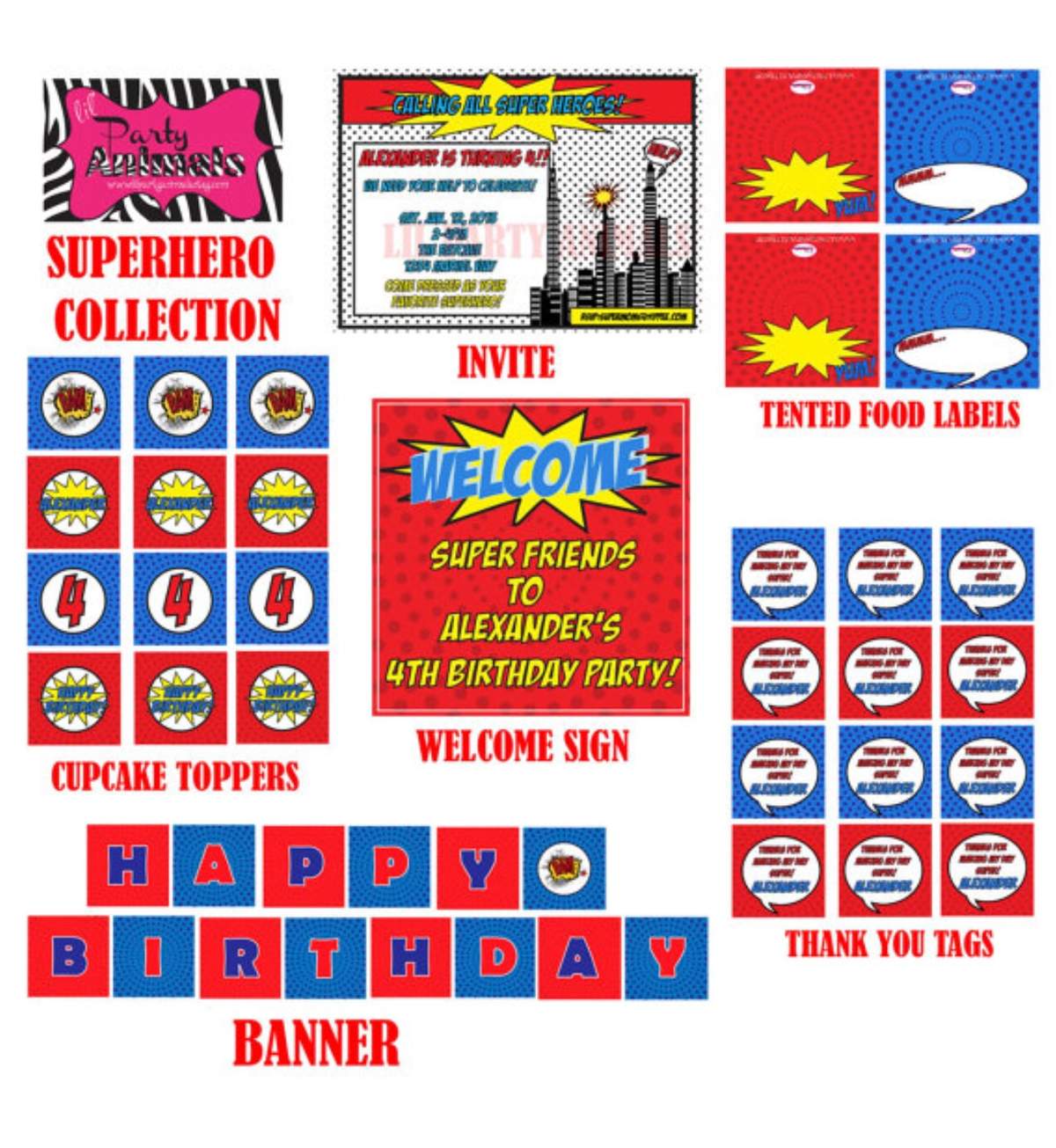 Superheroes Birthday Party Ideas | Photo 1 of 34 | Catch My Party